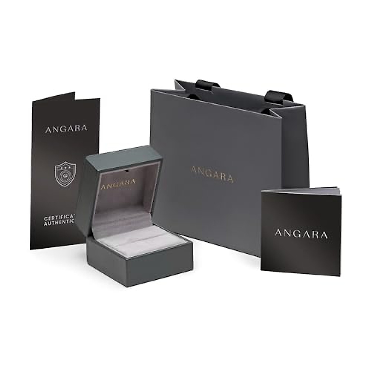 Angara Natural Garnet Solitaire Ring for Women in 14K Yellow Gold (Grade-A | Size-12x10mm) | January Birthstone Jewelry Gift for Her | Birthday | Wedding | Anniversary | Engagement