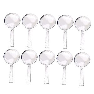 24Pcs 42 Magnifier Small Pocket Magnify Glass Nature Exploration Observation Handheld Lens Pocket Magnifying Glass Portable Magnifying Glass Mini Read Newspaper Plastic Student