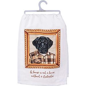 Primitives by Kathy Dish Towel Black Lab Kitchen Accessories