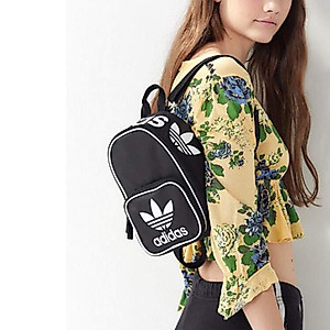 adidas Originals Women's Santiago Mini Backpack, Black/White, One Size