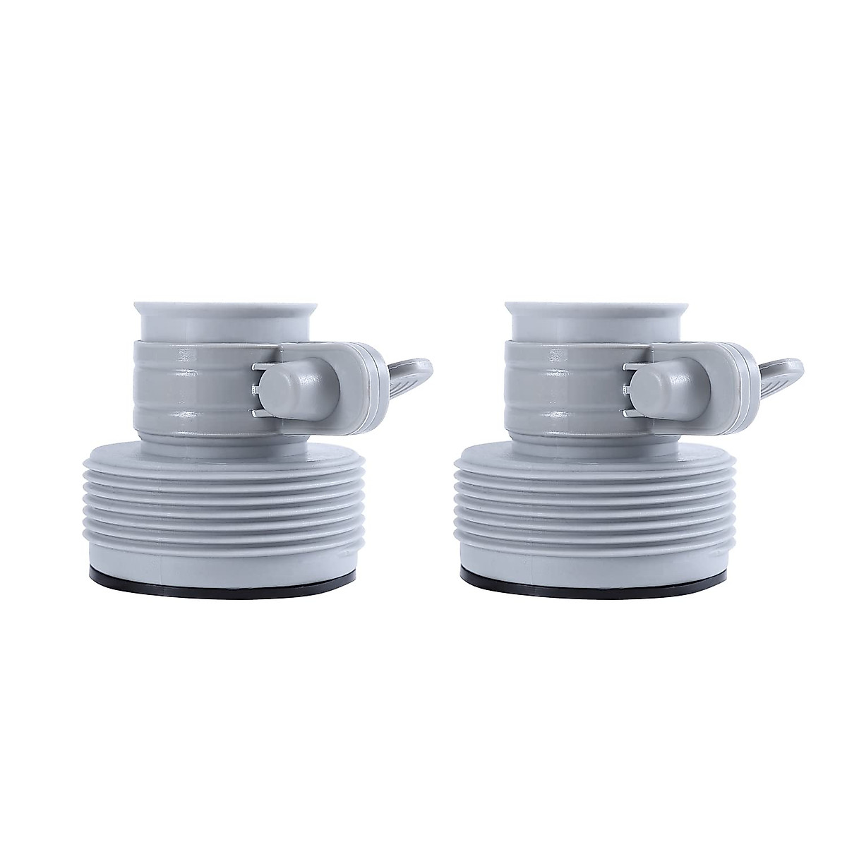 ECOPOOLTECH Hose Adapter 1.25" to 1.5" Type B Hose Adapters for Intex Pumps & Saltwater System, Conversion Adapter 25009（2 Pack）