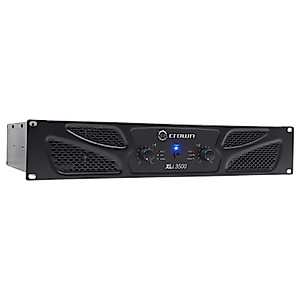 Crown Pro XLi3500 2700w 2 Channel PA Power Amplifier Professional Amp XLI 3500 Bundle with Audio Technica ATH-E40 In-Ear Monitor Mini Headphones Earphones & RockvilIe DJ1500 DJ Headphones (3 Items)
