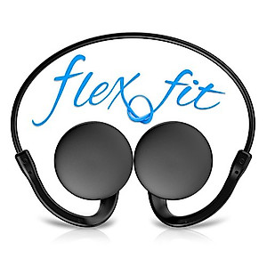 Pyle PHBT3E Bluetooth Sports Flex Headphones with Wrap Around Flexible Band and Built-In Mic