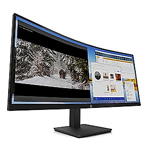 HP 34-inch Curved Monitor VA W-QHD 5ms 100Hz Display (M34d, Black)