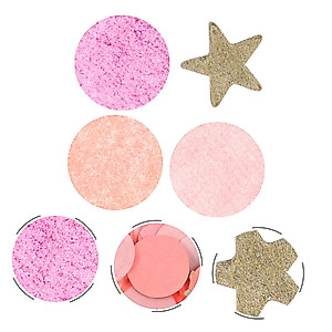 BESTOYARD 2pcs 2 Baby Confetti Dining Table Decoration Happy Birthday Balloons Decorative Party Confetti Blue Ballons Party Confetti Supplies Birthday Confetti Ornament Letter Paper Pink