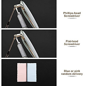 SPEEDWOX Eyeglasses Frame Pliers 6 Inches Round Nose Nylon Jaw and Flat Nose Adjusting Eyeglass Arms Frame Plier 2 Pieces Set Glasses Repair Assembling Tools Glasses Nose Pads Arm Pliers