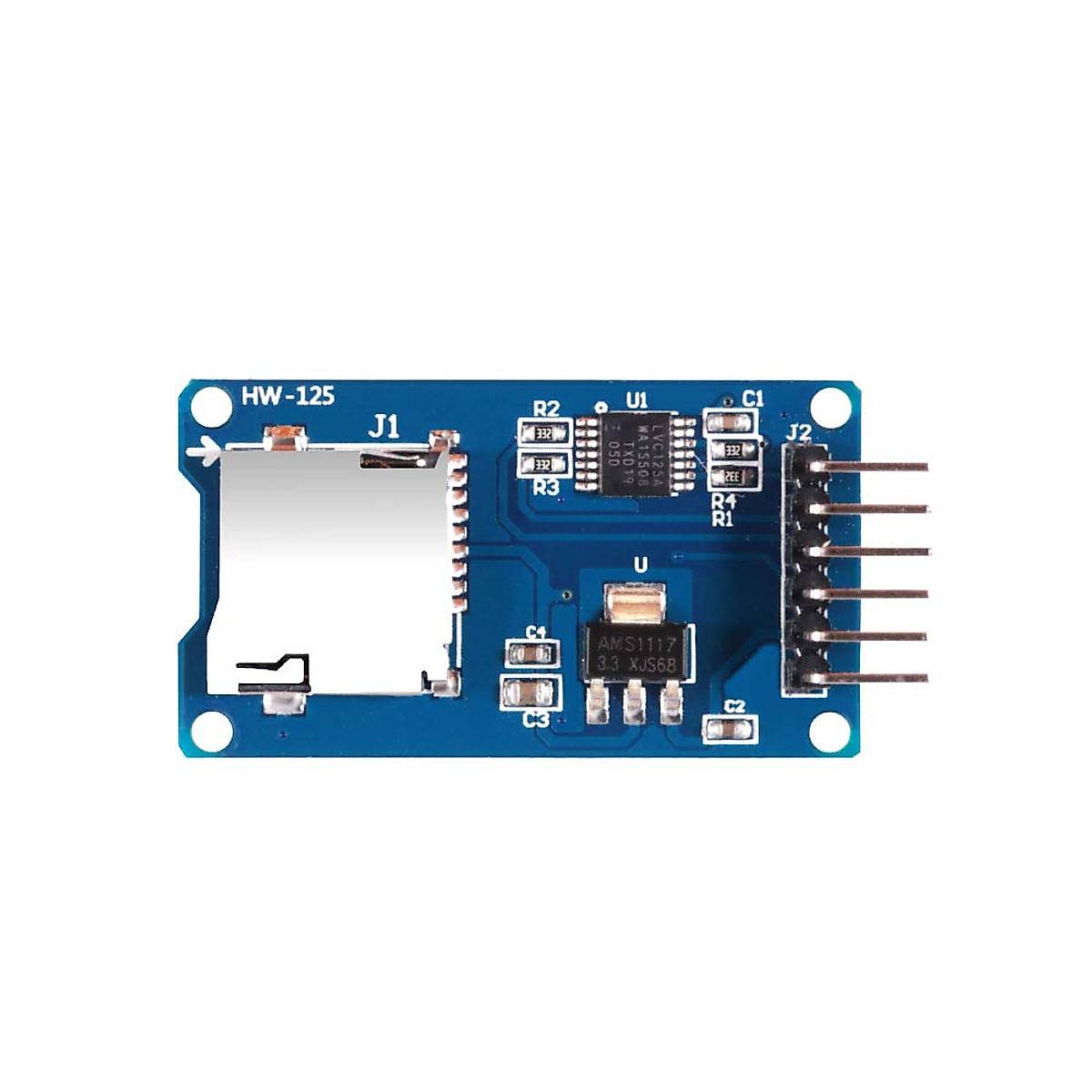 Aoicrie 5Pcs Micro SD Mini TF Card Adater Reader Module - Micro SDHC SPI Interface Driver Module with chip Level Conversion for R3 MEGA 2560 Due