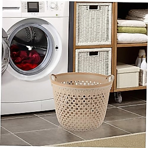 OFFSCH Woven Storage Basket Large Capacity Multi Use Organizer for Tabletop Sundries Laundry and Home Storage Versatile Woven Design for Stylish Organization