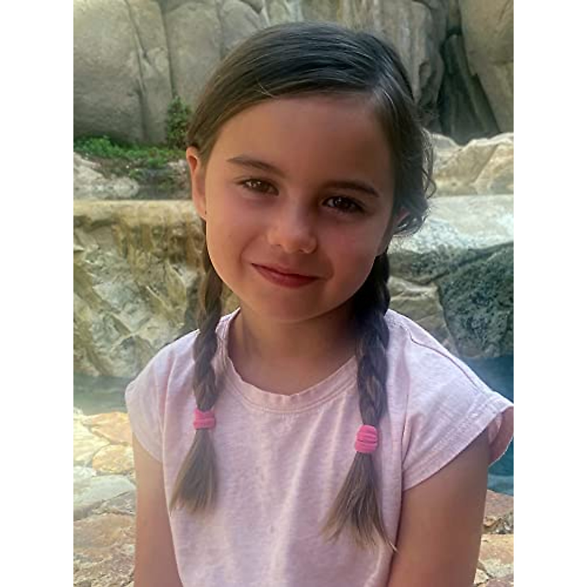 Heliums Small Hair Ties - Blonde - 1 Inch Seamless No-Damage Ponytail Holders for Kids, Braids and Thin Hair - 20 Count