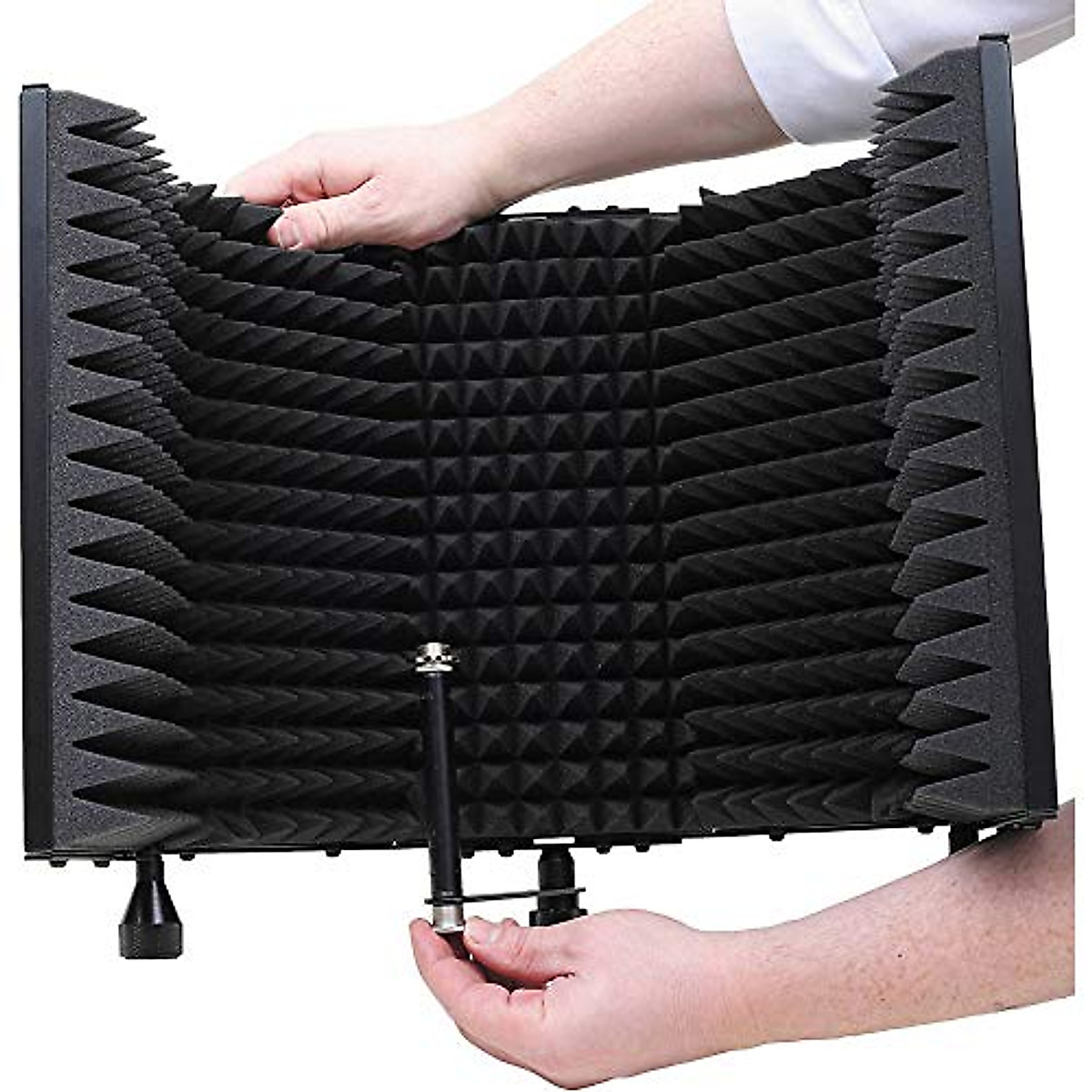 Rode NT2-A Large-Diaphragm Multipattern Condenser Microphone Bundle with Auray RF-5P-B Reflection Filter (Metal) and Auray RFMS-580 Filter Mic Stand