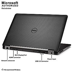 Dell Latitude E7470 14 HD Laptop, Core i5-6200U 2.3GHz, 16GB, 512GB Solid State Drive , Windows 10 Pro 64Bit, (Renewed)