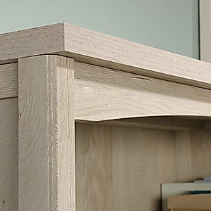 Sauder Costa Library Hutch, Chalked Chestnut finish