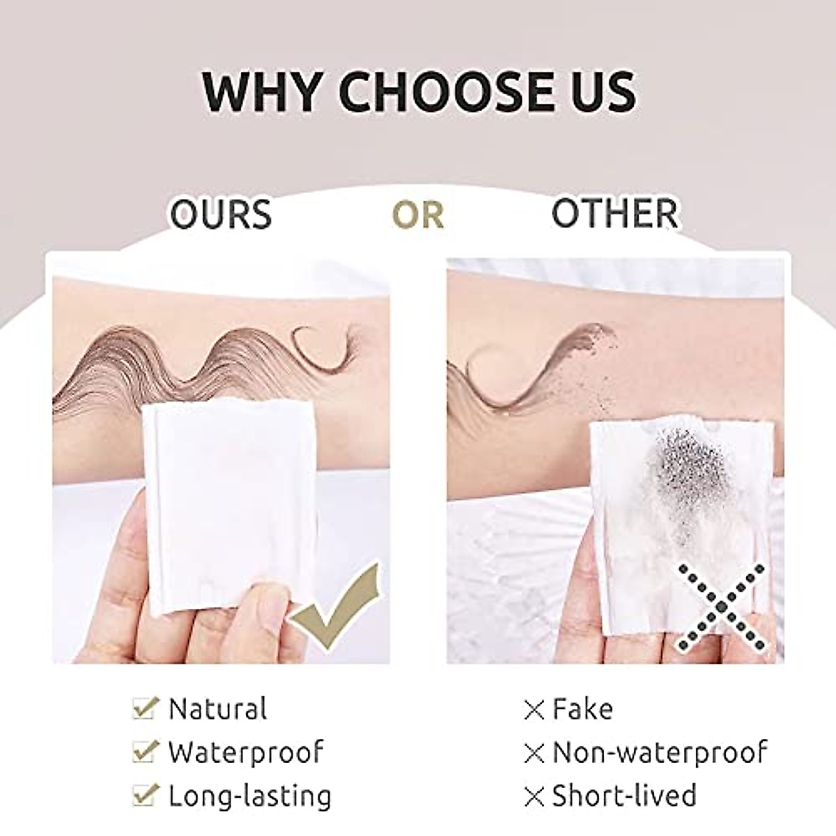 Onpep 10Pcs Baby Hair Tattoo Stickers 10 Styles Temporary Bangs Tattoos Edges DIY Hairstyling Hair Tattooing Template Curly Hair Stickers Waterproof Lasting Makeup Tool for Women
