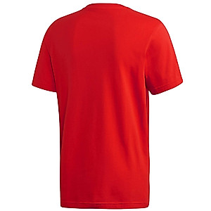 adidas Originals Men's Trefoil T-Shirt, Lush Red, S