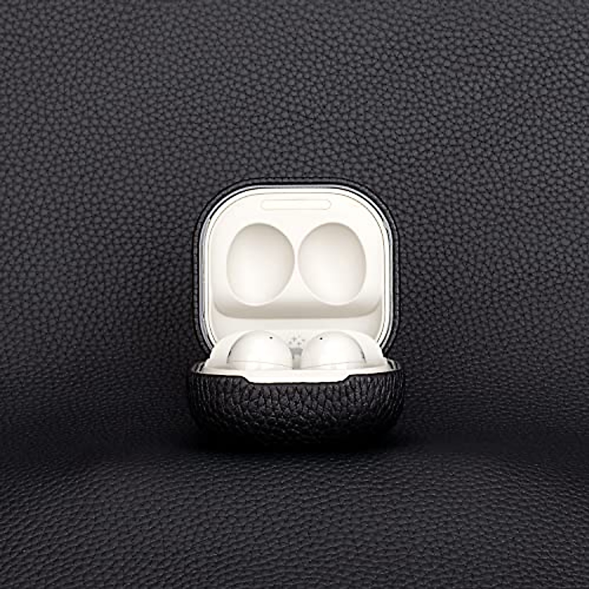Cover Case for Samsung Galaxy Buds 2 Case，Galaxy Buds Pro Case Galaxy Buds Live Case,Genuine Leather case Complete Protection Against Scratches, Bumps, Anti-Shock and Anti-Slip