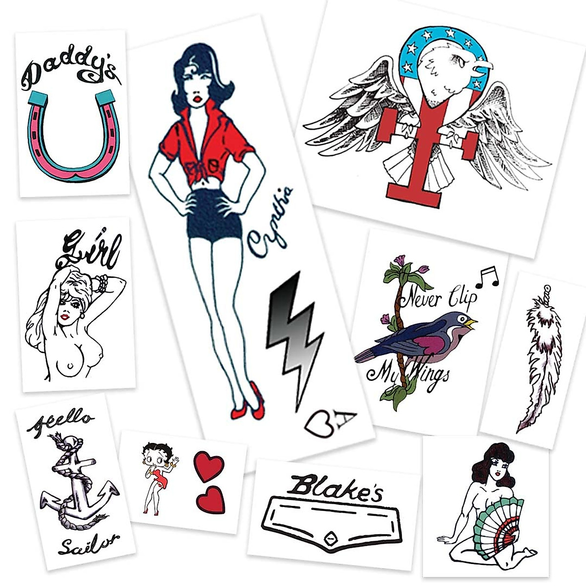 Amy Winehouse Temporary Tattoos (P-9039)