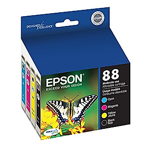 EPSON T088 DURABrite Ultra Ink Standard Capacity Black & Color Cartridge Combo Pack (T088120-BCS) for select Epson Stylus Printers