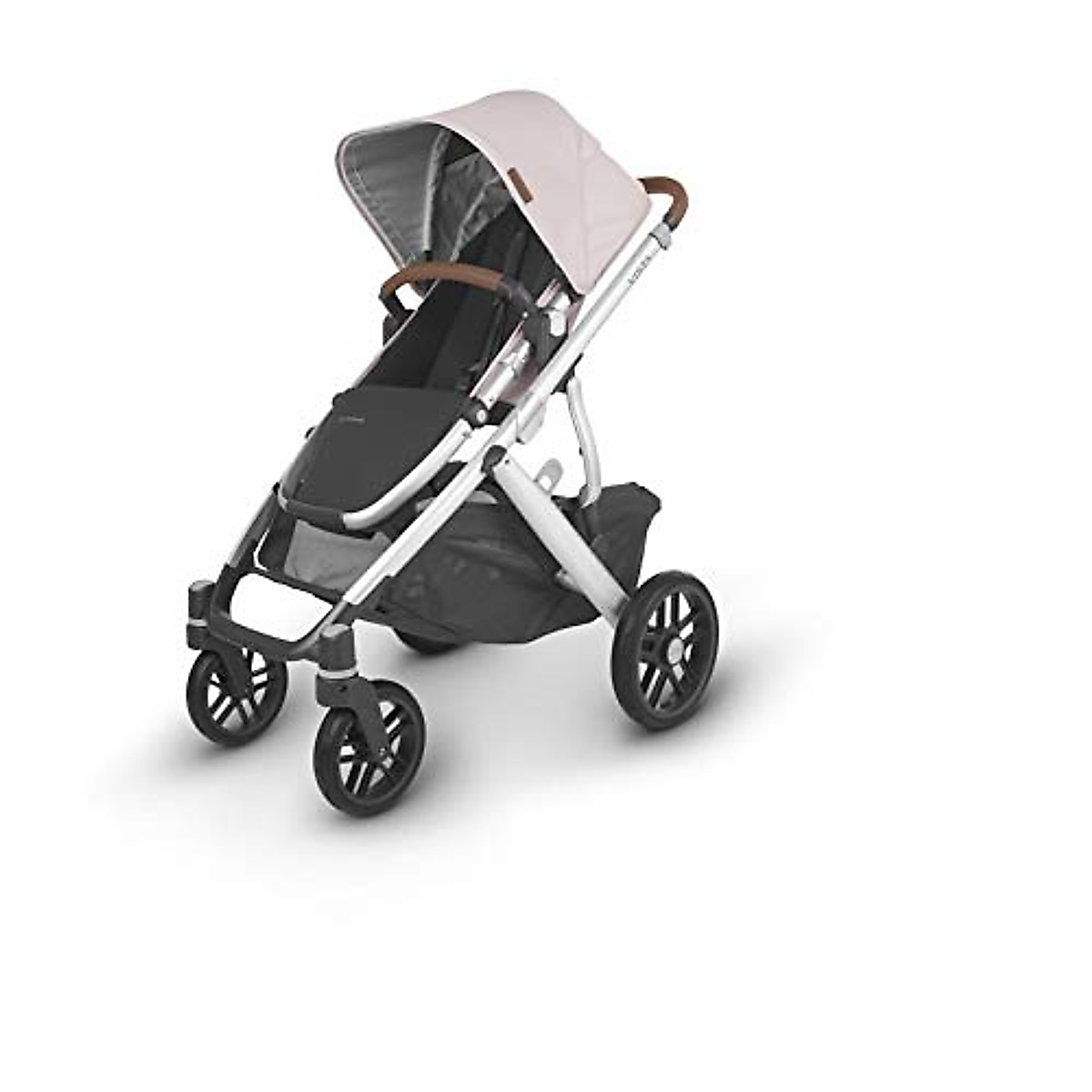 UPPAbaby Vista V2 Stroller - Alice (Dusty Pink/Silver/Saddle Leather) + Upper Adapters + RumbleSeat V2- Alice (Dusty Pink/Silver/Saddle Leather)