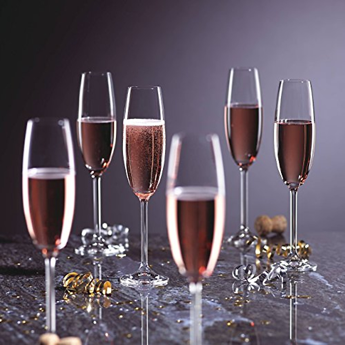 Lenox Tuscany Classics Set, Champagne Flutes, Buy 4, Get 6, 6 Count (Pack of 1), Clear,8 ounces.
