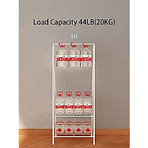 WEASHUME Clothes Rack with 2-Tier Metal Bottom Shelves Portable Garment Rack Double Rod Coat Rack for Bedroom Hanger Clothes ,Shoes Rack White