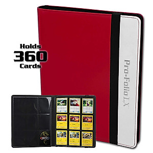 PRO-FOLIO LX Leatherette Gaming Trading Card Binder W/20 9 Side Loading