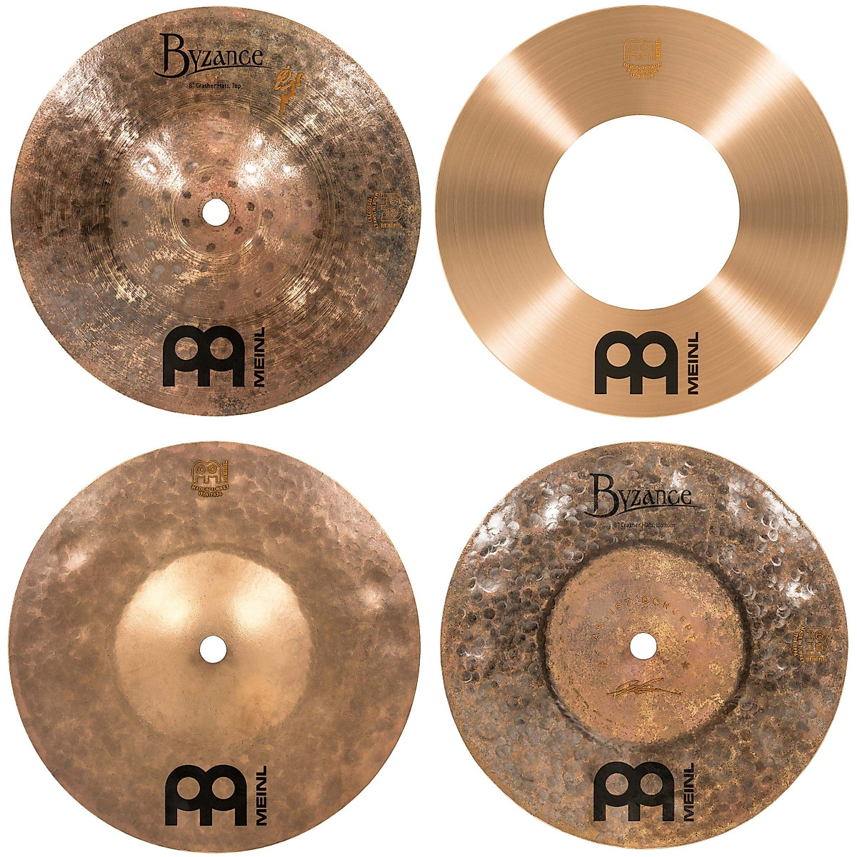 Meinl Cymbals Artist Concept Model - Benny Greb Crasher Hi-Hat Cymbal - 8 Inch