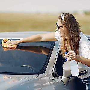Plastic Spray Bottle Nozzle Heavy Duty Spraying Bottle Replacement Part Leak Proof Mist Water Bottle Spray Nozzle for Chemical Cleaning Solutions All-Purpose Adjustable Head Sprayer 4PCS (Blue)