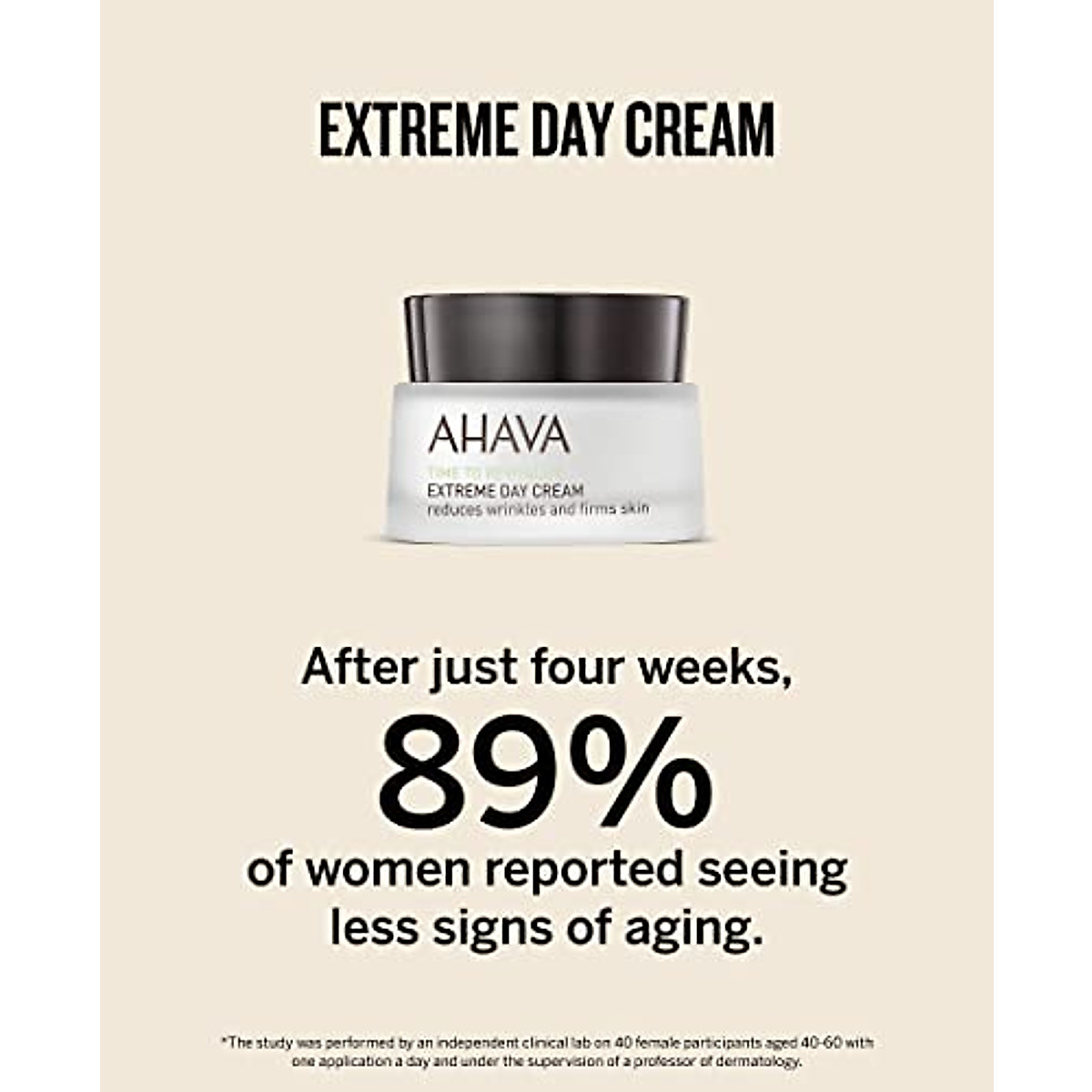 AHAVA Extreme Day Cream - Silky Soft, Reduces Wrinkles, Firms & Strengthens Skin, Enriched with Patented Extreme Complex, Exclusive Dead Sea Osmoter, Peptides, Hyaluronic Acid & Resveratrol 1.7 Fl.Oz