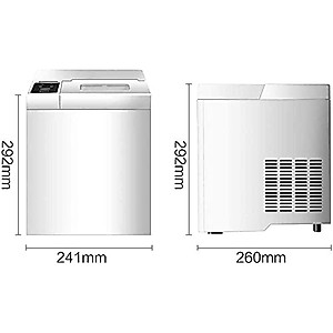 Ice Cube Makers, 15Kg Ice Maker Fully Automatic Commercial Household Small Milk Tea Shop Desktop Manual Round Ice Cube Making Machine Mini,Fast Compact Ice Maker