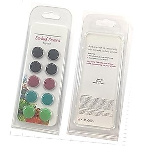 iPhone Earphones Headphones Replacement Foam Pads Cushions 5 Pack in 4 Colors Universal - T-MOBILE Retail Packaging