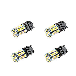 Makergroup S8 3156 Wedge Base LED Light Bulb 12VAC/DC Low Voltage 4Watt Warm White 2700K-3000K for Outdoor Landscape Lighting Outdoor Landscape Lighting and Automotive Lights 4-Pack