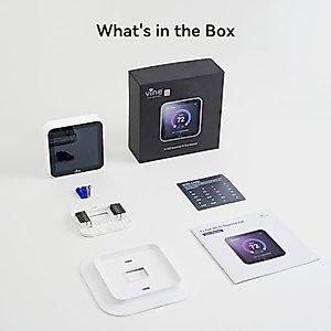 vine Smart Thermostat Larger Color Screen Thermostats for Home Heat and AC, 7 Day Programmable WiFi Thermostat App Control Compatible with Alexa and Google Assistant, C-Wire Required