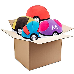 PoKémon Pokéball Plush Assorted Blind Box 2-Pack - Receive 2 of 4 Ball Styles, 5" - Poke, Master, Ultra or Great Ball - Soft Stuffed Toys with Weighted Bottom - Officially Licensed - Gift for Kids