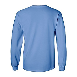 Gildan 100% Cotton Long-Sleeve T-shirt (G2400) Tee X-Large Carolina Blue