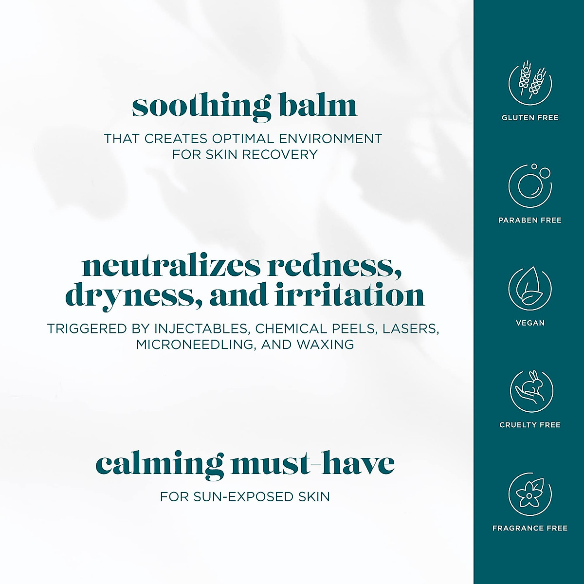 VI DERM Post-Treatment Repair Cream with Moisturizing Shea Butter, Redness Relieving Colloidal Silver, and Calming Bisabolol, 2 Oz / 59 g