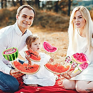 KatchOn, One in A Melon Photo Props - Pack of 28, Watermelon Photo Props, Watermelon Decorations | One in A Melon Party Decorations for Watermelon Birthday Decorations | Watermelon Photo Booth Props