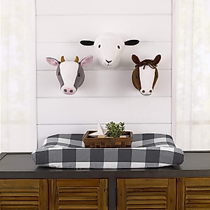 NoJo Little Love Plush Fleece White Sheep Head Wall Décor