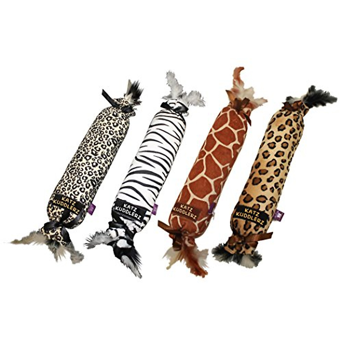 Multipet Katz Kuddlerz Elongated Plush Cat Toy, All Breed Sizes
