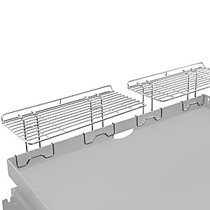 Geesta 2Pcs Blackstone Griddle Warming Rack, Grill Warming Rack Compatible with 17 & 22 & 28 & 36 Inch Blackstone Griddles, Outdoor Blackstone Cooking Accessories