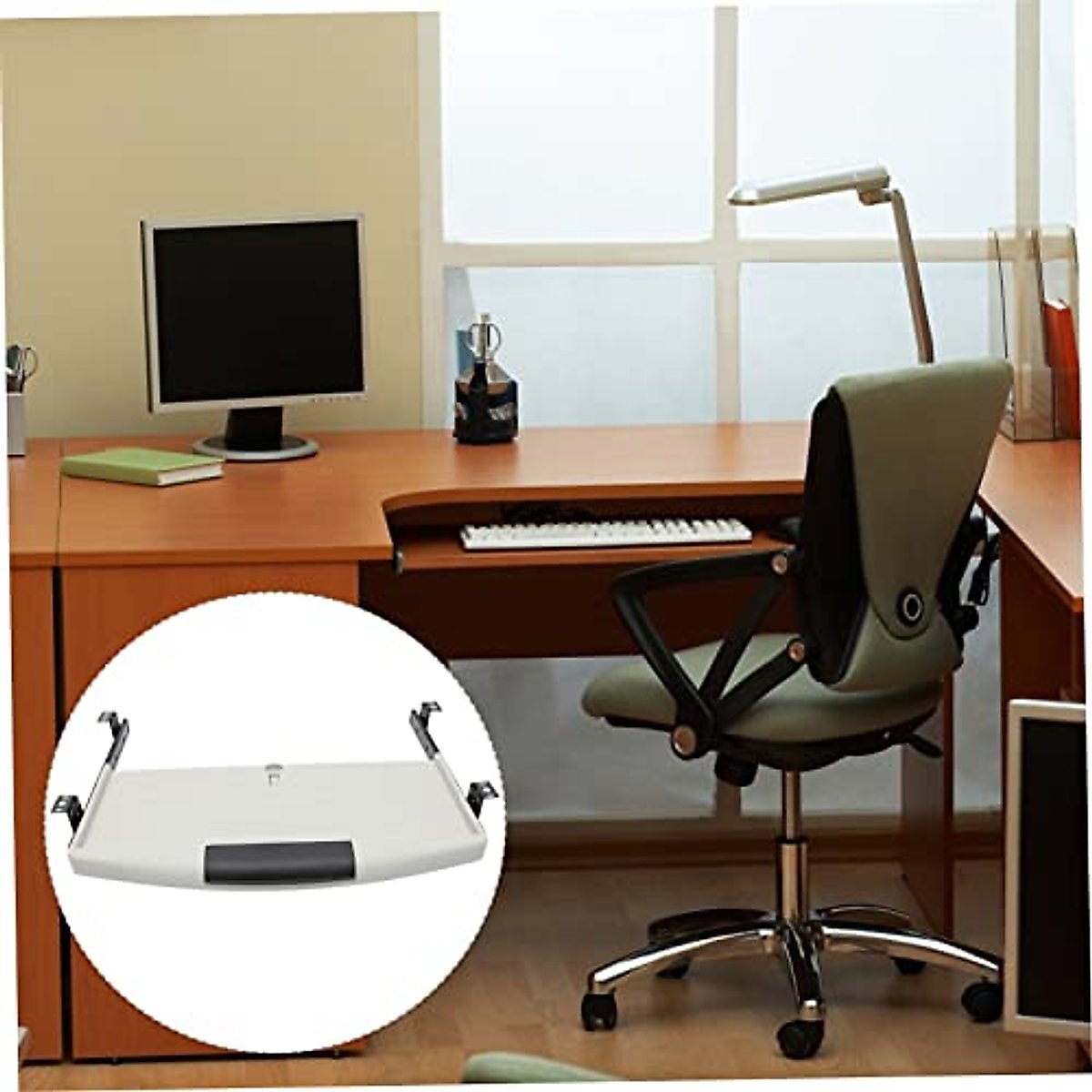 Tofficu 1pc Computer Keyboard Case Desk Keyboard Tray Computer Holder for Desk Computer Keyboard Tray Under Table Pen Tray Under Table Box Keyboard Storage Tray Desk Organizer Foshan