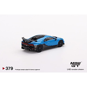 Bugatti Chiron Pur Sport Blue 1/64 Diecast Model Car by True Scale Miniatures MGT00379