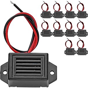 BNYZWOT Mini Buzzers with Leads Mechanical Buzzer 3V 400Hz Morse Code Mechanical Electronic Components 10Pcs