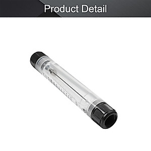 Othmro 0.2-2GPM Organic Glass Panel Type Water Flow Meter LZT-15G 1pcs