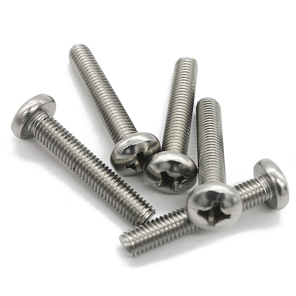 (10 pc) M8-1.25x35 mm Pan Head Phillips Machine Screws,18-8 Stainless Steel by Fullerkregs