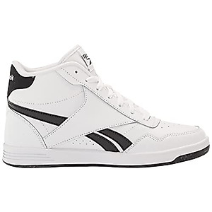 Reebok Women's Club C High Top Cross Trainer, White/Black, 7.5
