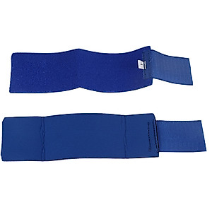 JOROBURO 2PCS Set Pet Kneepad, Blue Polyester Cotton Pet Wrist Guard Knee Protector, Dog Front Leg Braces Carpal Support Pet Wrist Guard for Dogs Injuries Care (Front Legs L ((2