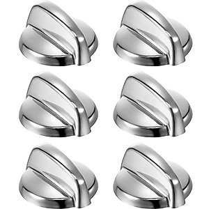 WB03T10284 Knobs Burner Control Knobs Compatible with General Electric GE Range/Stove/Oven Knob Replace for AP4346312 PS2321076 (6 Pack)