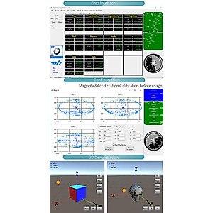 [Industrial-Grade Accelerometer+Inclinometer] HWT905-RS232 MPU9250 9-axis Gyroscope+Angle(XY 0.05° Accuracy)+Digital Compass with Kalman Filtering, Temp&Magnetometer Compensation, IP68 Waterproof