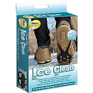 Ideas In Motion Tread Pro Unisex Ice Cleats 1-Size Fits All Black - Case of: 1