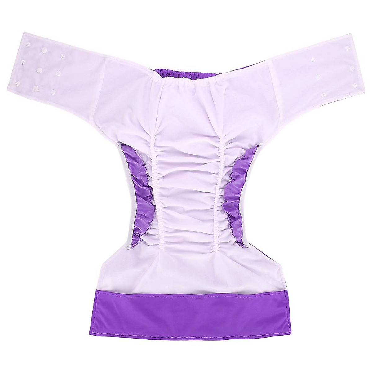 Adult Nappy, 5 Colors Waterproof Adult Brief Diapers or Washable Adult Pocket Nappy Cover, Adjustable Reusable Diaper Cloth Suitable for The Old, The Disabled, Pregnant